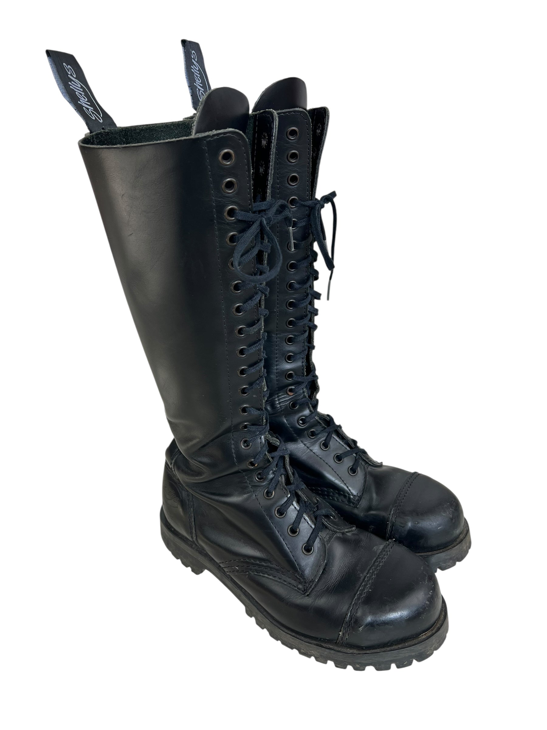 Shellys 1990s steel toe cap 20-eyelet boots – CARRICKO
